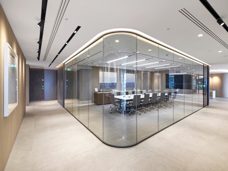 Radii creates stunning curved glazed screens for Baker Botts’ new ...