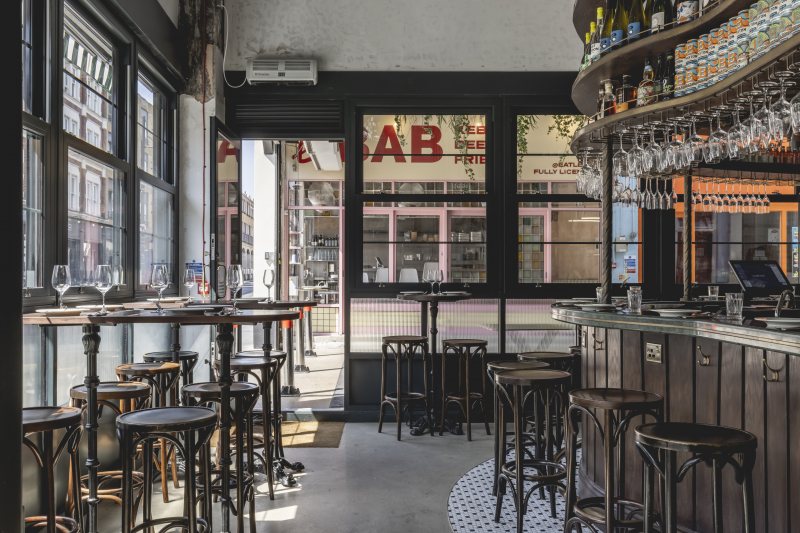 Studio Found designs Parisian-inspired wine bar and bistro, Bottle ...